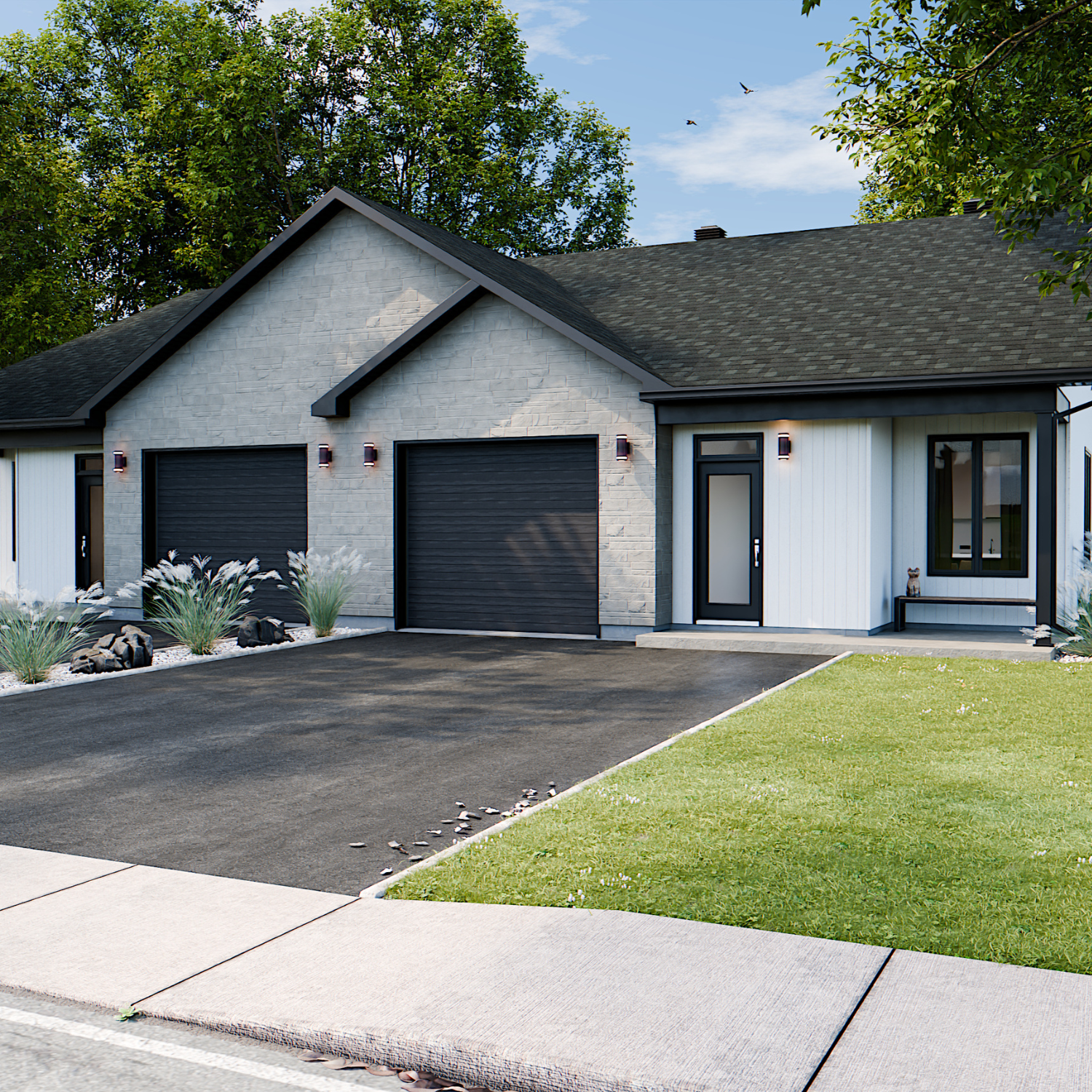 Semi-détaché neuf à vendre à Chénéville, Construction Rénovation JSL ...